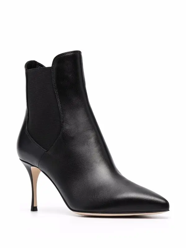 SERGIO ROSSI 80mm Godiva Chelsea Boots