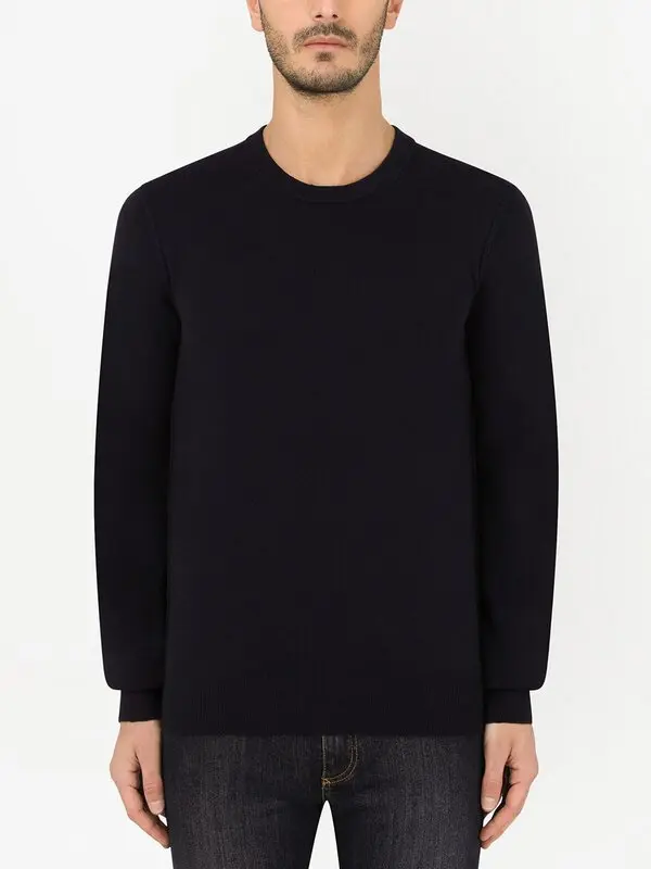 Dolce & Gabbana Round-neck Cashmere Jumper - Blue