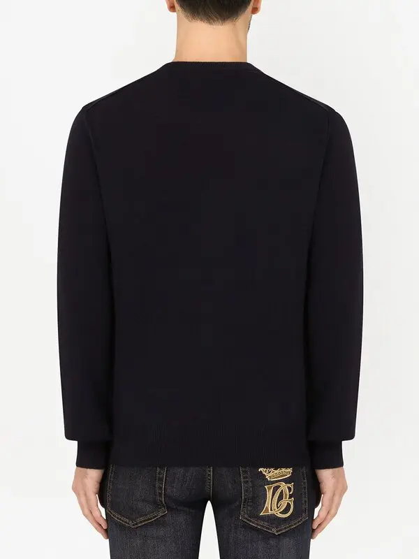 Dolce & Gabbana Round-neck Cashmere Jumper - Blue
