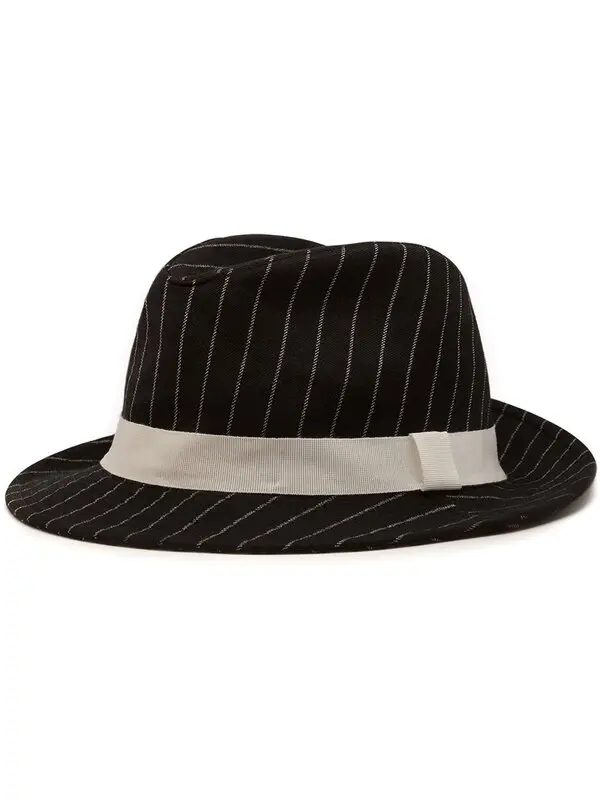 Dolce & Gabbana Pinstriped Fedora - Black