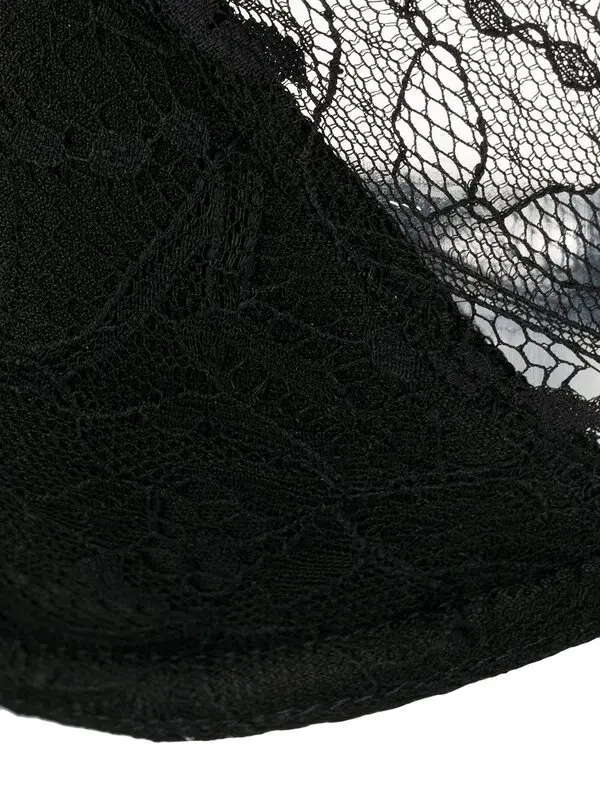 FLEUR OF ENGLAND Lace-embellished Plunge Bra