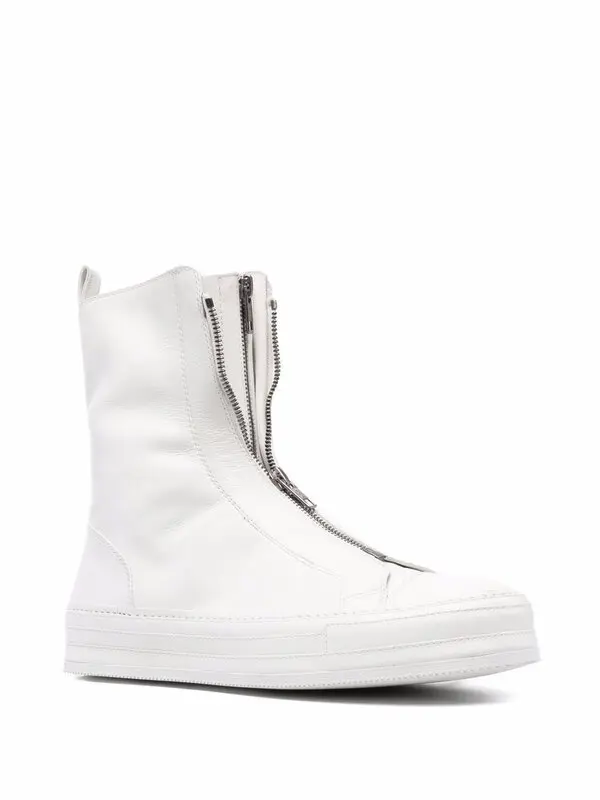 ANN DEMEULEMEESTER Dual Zip-front Ankle Boots