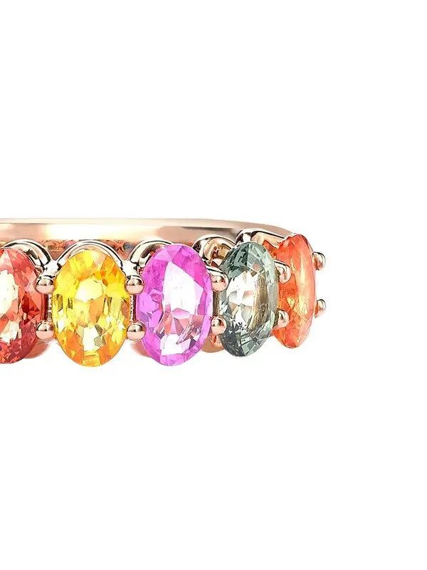 PRAGNELL 18kt Rose Sapphire Cocktail Ring - Gold