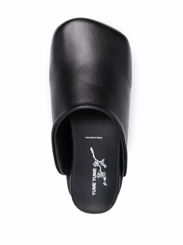 YUME YUME Chunky Slip-on Slides - Black