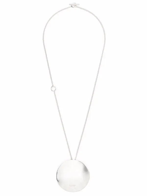 JIL SANDER Round Pendant Necklace