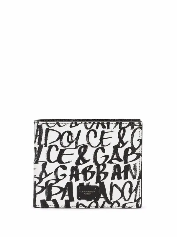 Dolce & Gabbana Logo-print Leather Wallet - White
