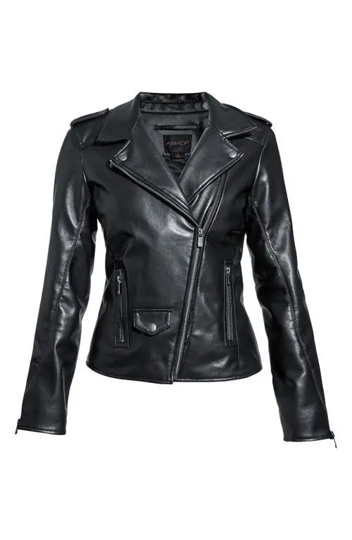 AS By DF Cult Recycled Leather Jacket - Black
