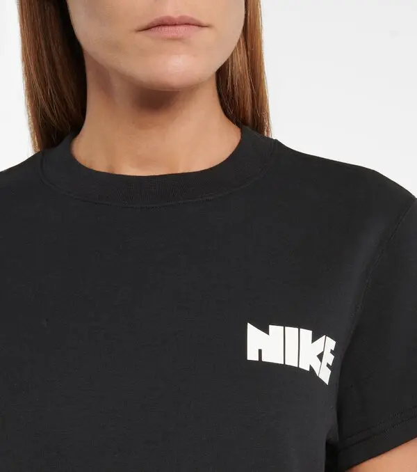 sacai NIKE HYBRID Tシャツ WMNS) Nike x sacai Splicing Logo Short Sleeve T-Shirt 'White