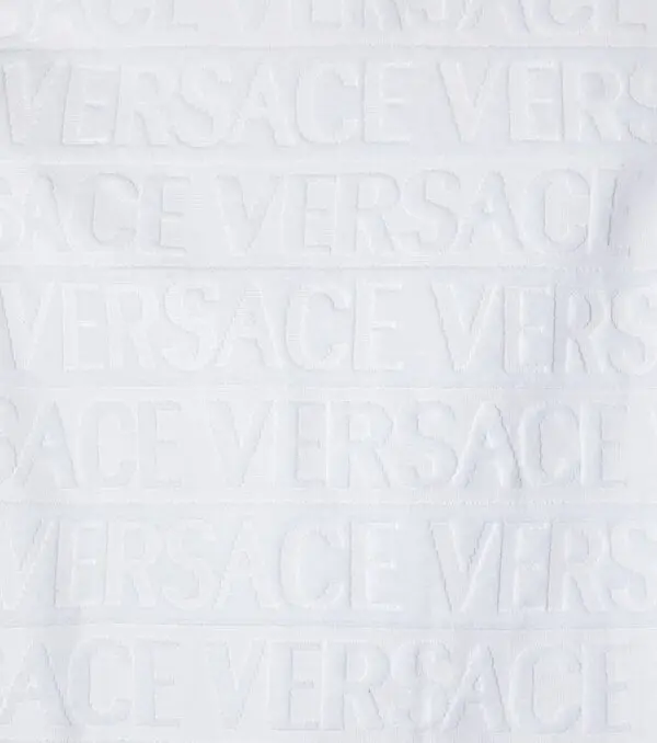 Versace I Love Baroque Terry Bathrobe - White