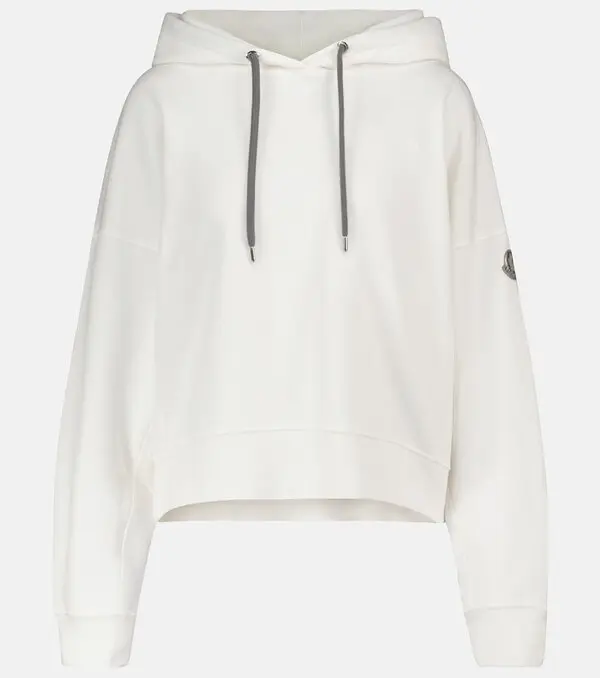 Moncler Cotton-blend Hoodie - White