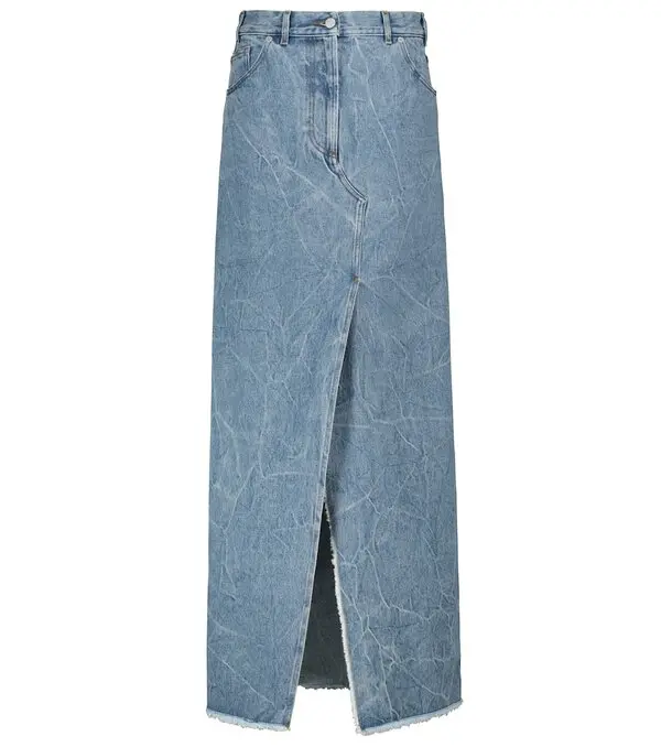 Dries Van Noten Denim Maxi Skirt