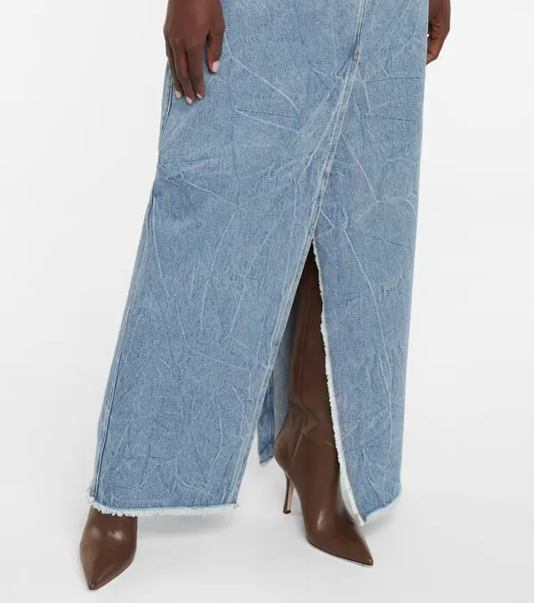 Dries Van Noten Denim Maxi Skirt