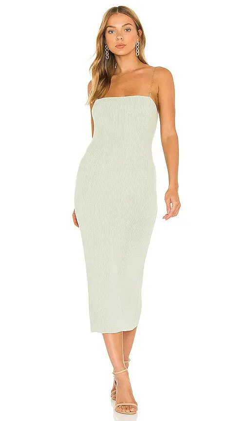 Bubish X Paloma Bodycon Midi Dress In Sage - 33% Off | Editorialist