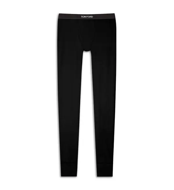TOM FORD Cotton Blend Long Underwear - Black
