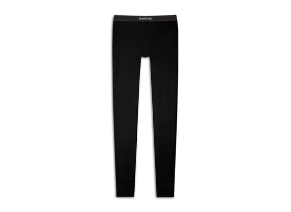 TOM FORD Cotton Blend Long Underwear - Black