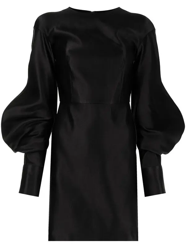 TOM FORD Puff-sleeve Duchess-silk Minidress