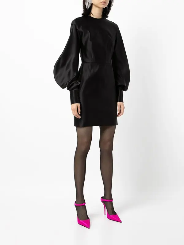 TOM FORD Puff-sleeve Duchess-silk Minidress