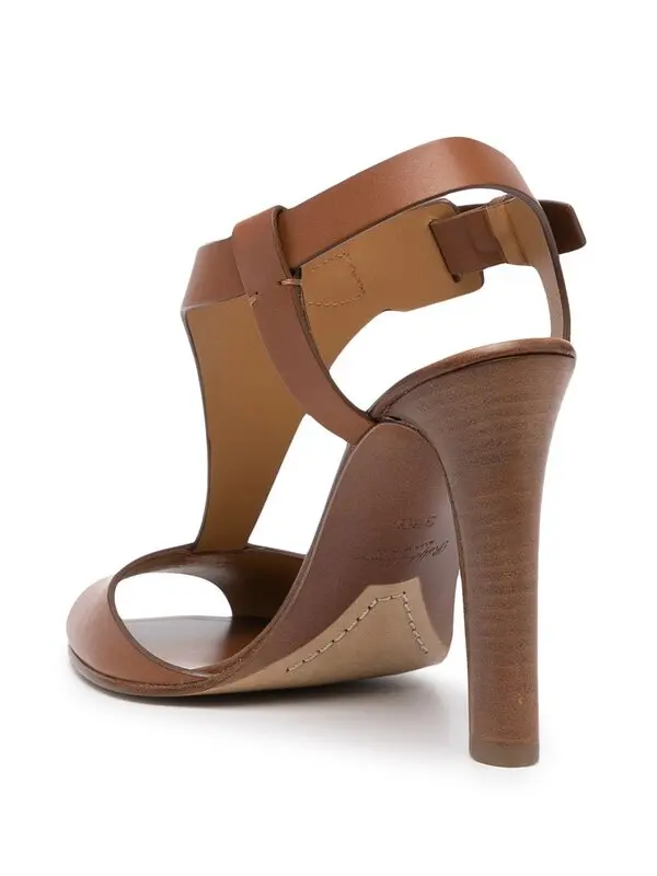 Ralph Lauren Emilie Leather High Heel Sandals
