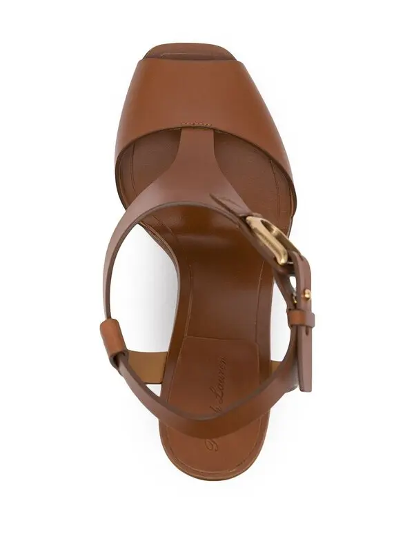 Ralph Lauren Emilie Leather High Heel Sandals