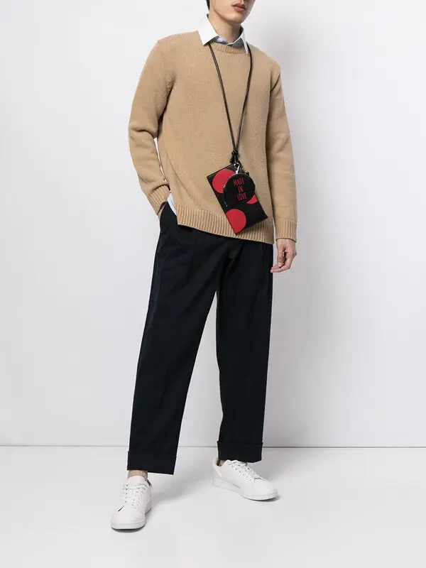 PORTS V Spot-print Leather Cardholder