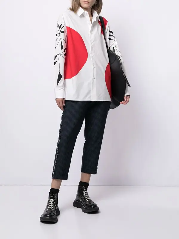 PORTS V Graphic-print Long-sleeve Shirt