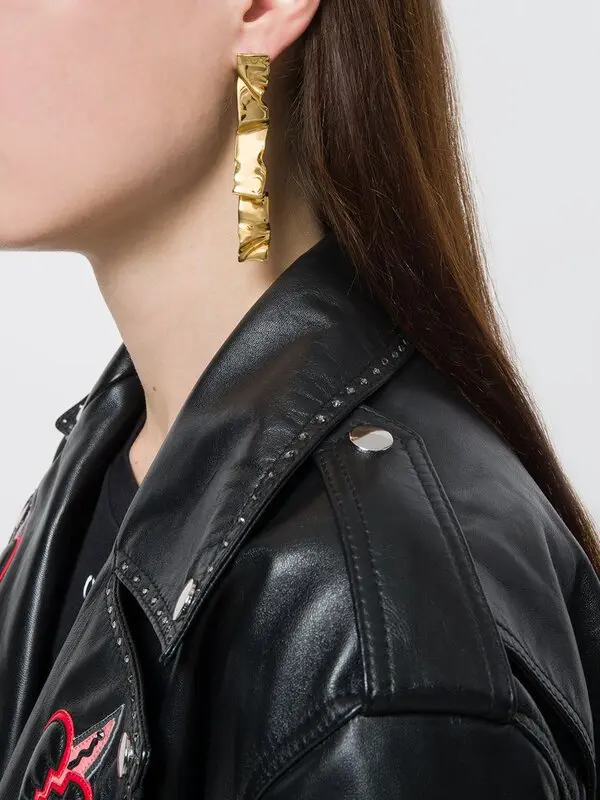 COUP DE COEUR Wave Drop Earrings - Gold