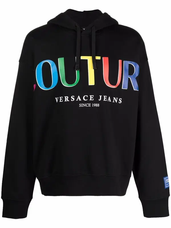 Versace Logo-print Cotton Hoodie