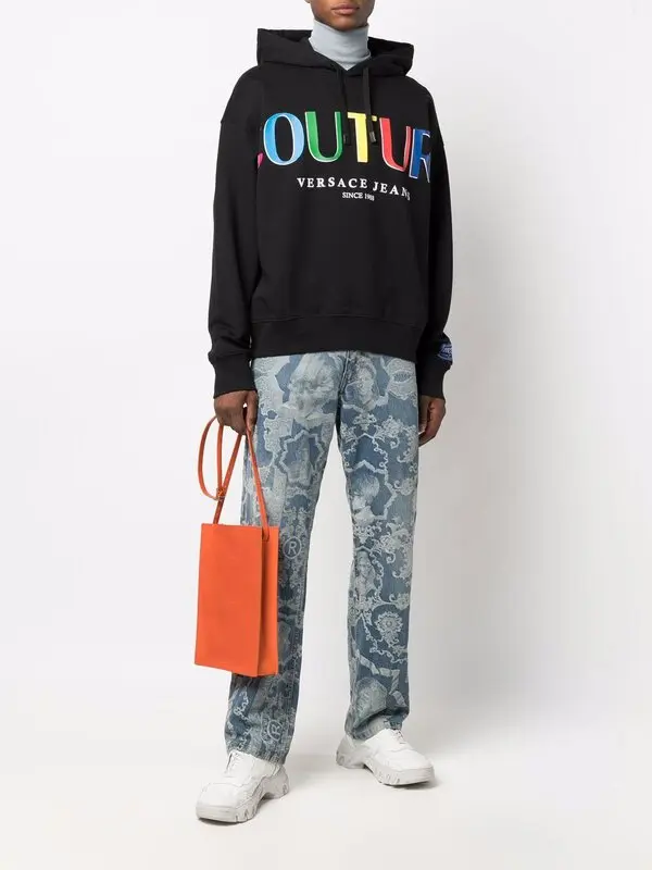 Versace Logo-print Cotton Hoodie