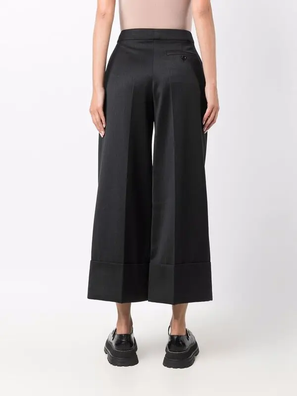 Simone Rocha Cropped Wide-leg Trousers
