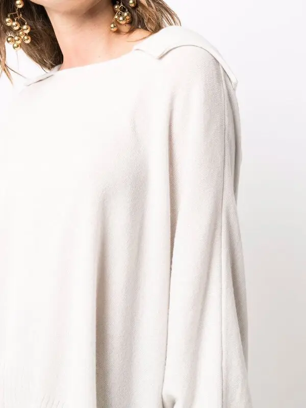 Malo Hooded Draped Cashmere Top