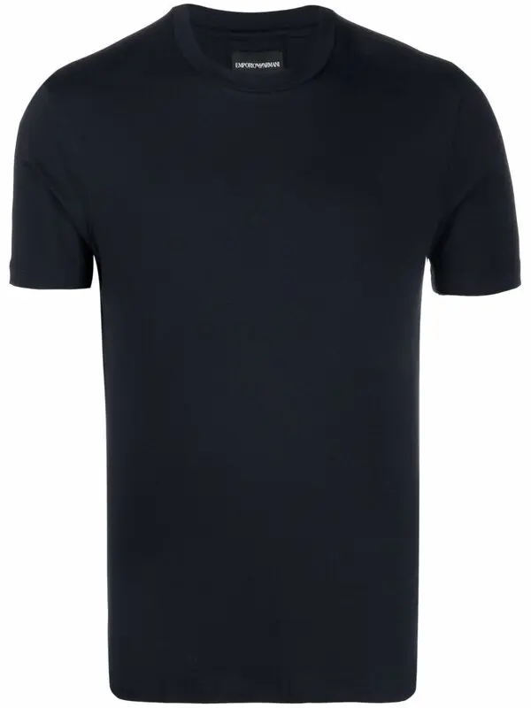 Emporio Armani Round Neck Short-sleeved T-shirt - Blue