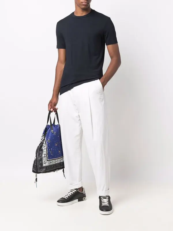 Emporio Armani Round Neck Short-sleeved T-shirt - Blue