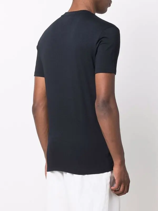 Emporio Armani Round Neck Short-sleeved T-shirt - Blue