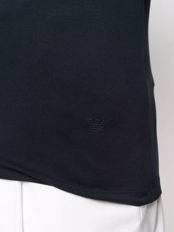 Emporio Armani Round Neck Short-sleeved T-shirt - Blue