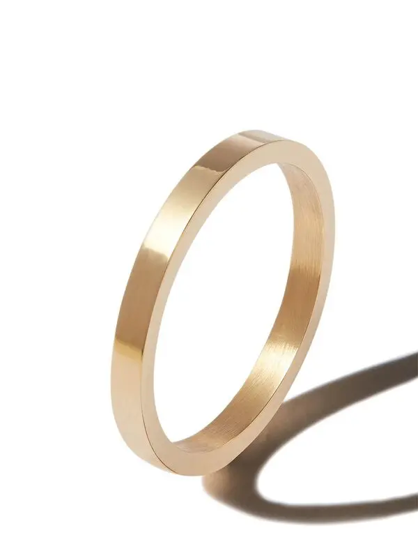 Le Gramme 18k Yellow Engraved Band Ring - Gold