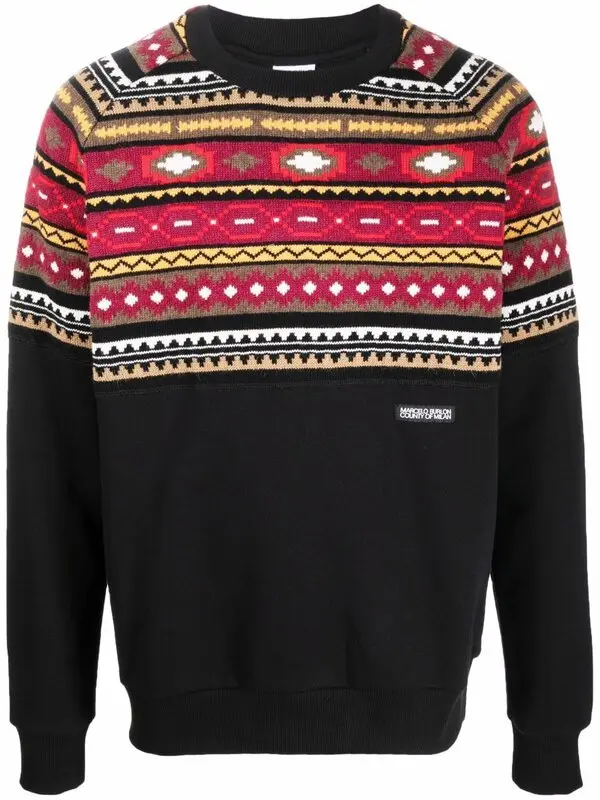 COUNTY OF MILAN Folk-pattern Sweatshirt