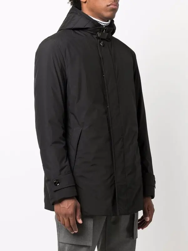 MOORER Raffaello-stp Padded Coat - Black