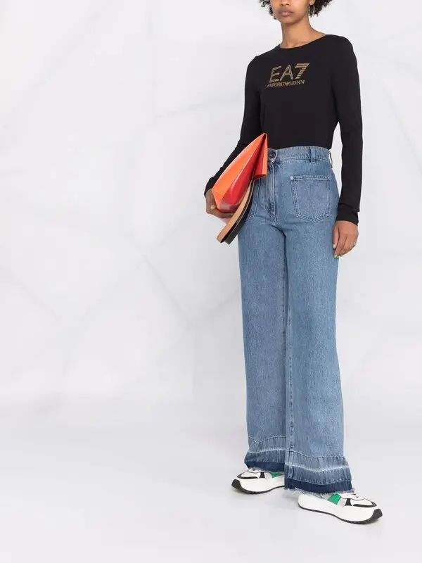 EA7 Gem-logo Round-neck T-shirt