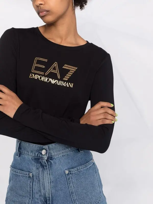 EA7 Gem-logo Round-neck T-shirt