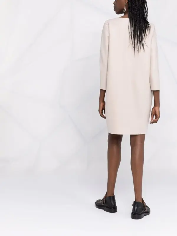 Harris Wharf London Round Neck Dress - Neutrals