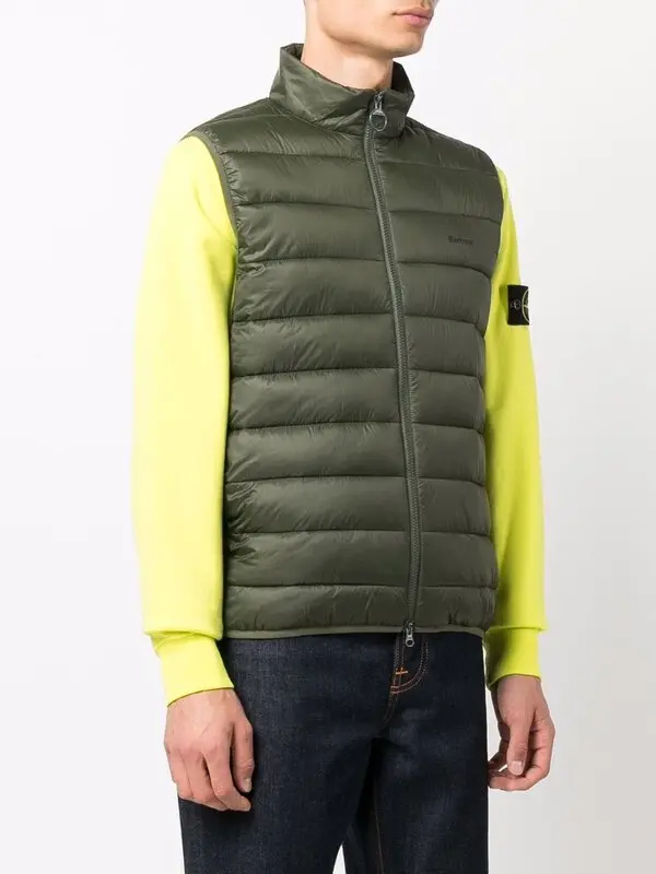 Barbour Padded Logo Gilet - Green