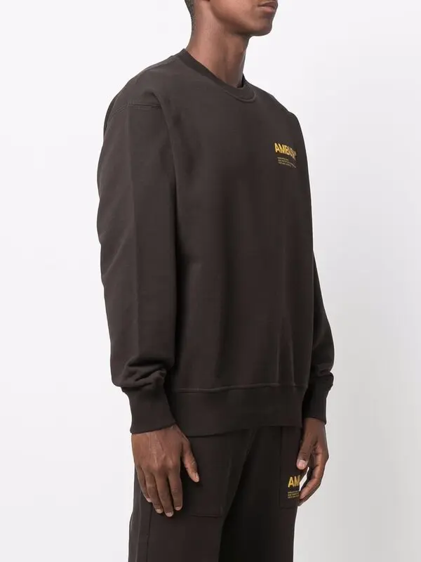 AMBUSH Logo-print Long-sleeve Sweatshirt - Brown