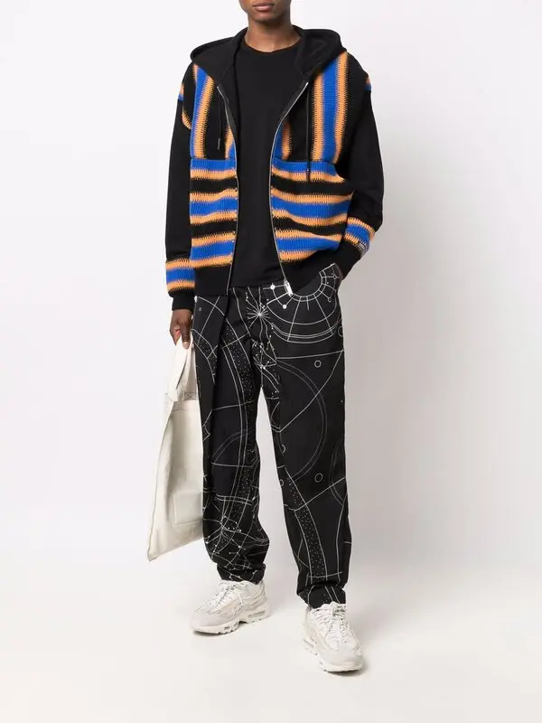 COUNTY OF MILAN All Over Astral Pleated Chinos