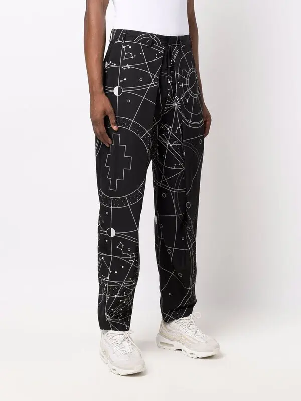 COUNTY OF MILAN All Over Astral Pleated Chinos
