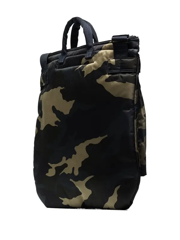 PORTER-YOSHIDA & CO Camouflage Print Helmet Tote Bag