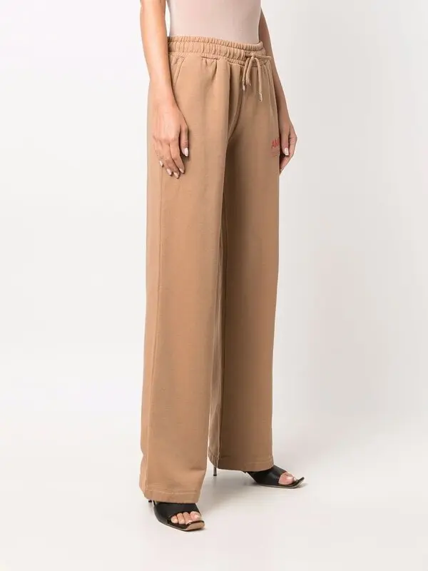 AMBUSH Logo-print Wide-leg Joggers - Neutrals