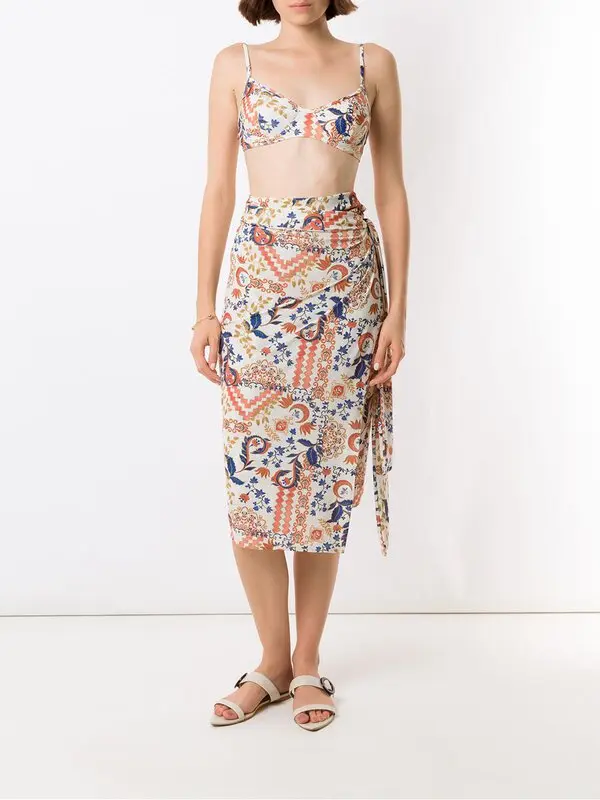 LYGIA & NANNY Cassis Graphic-print Bikini Top