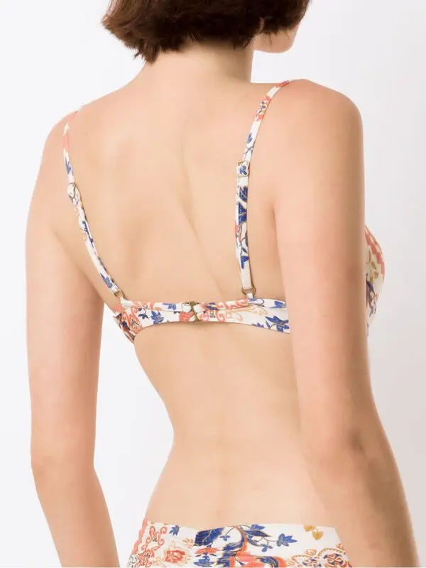 LYGIA & NANNY Cassis Graphic-print Bikini Top