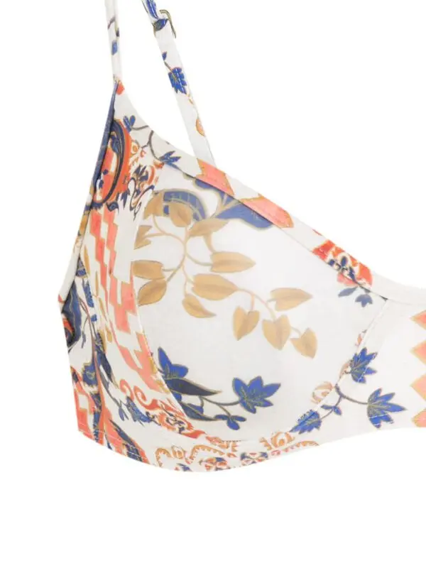 LYGIA & NANNY Cassis Graphic-print Bikini Top