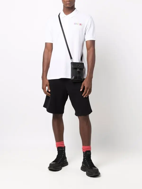 Moschino Embroidered-logo Jogger Shorts